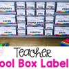 Bright Teacher Toolbox Editable Labels | Teacher Toolbox Labels ...