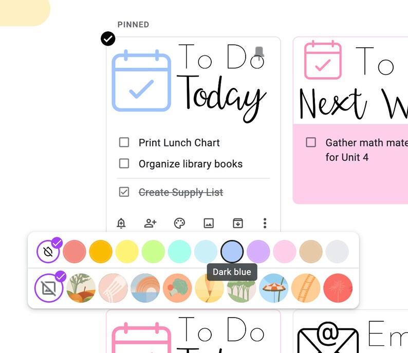 Google Keep Headers | Teacher Organization for Teachers - Etsy
