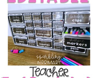 Bright Teacher Toolbox Editable Labels Teacher Toolbox Labels Colorful ...