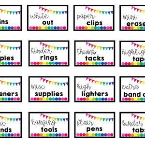 Bright Teacher Toolbox Editable Labels | Teacher Toolbox Labels ...