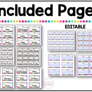Bright Teacher Toolbox Editable Labels | Teacher Toolbox Labels ...