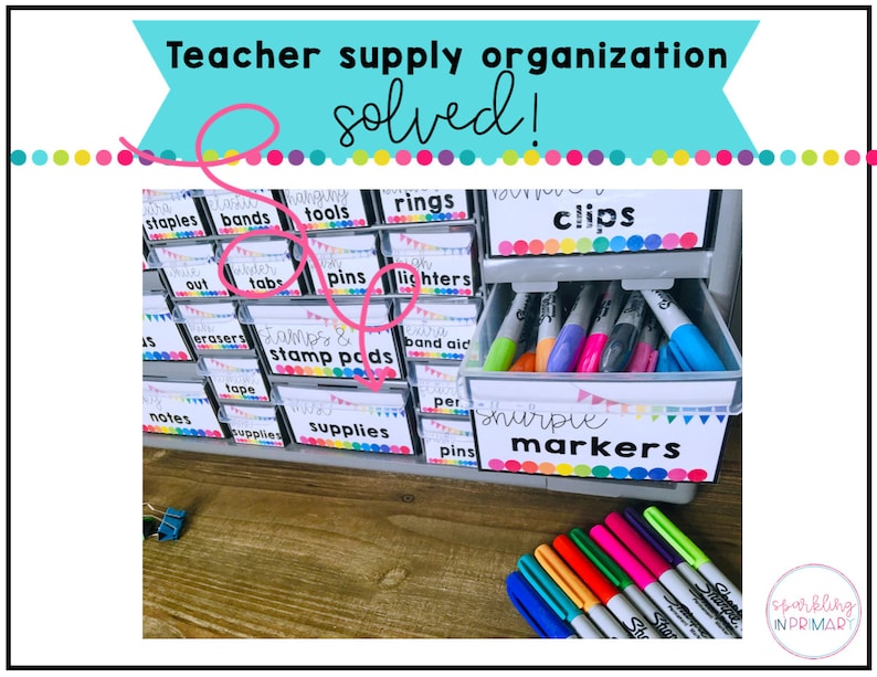Bright Teacher Toolbox Editable Labels | Teacher Toolbox Labels ...