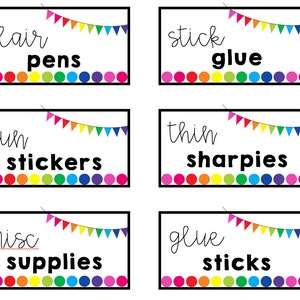 Bright Teacher Toolbox Editable Labels | Teacher Toolbox Labels ...