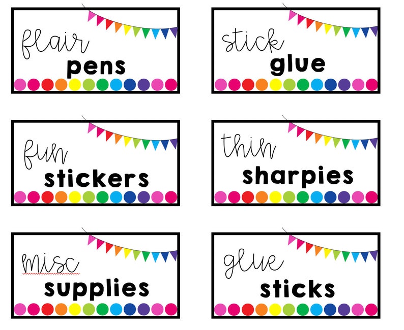 Bright Teacher Toolbox Editable Labels | Teacher Toolbox Labels ...