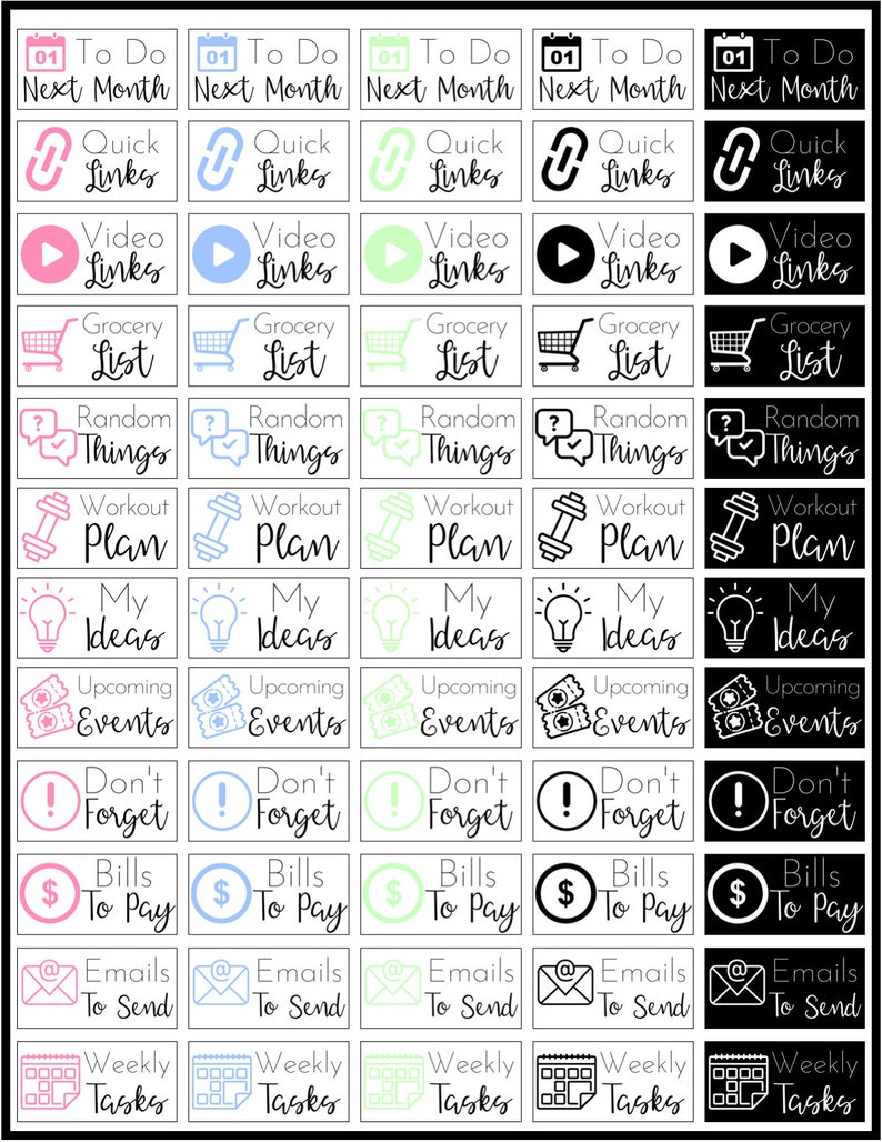 Google Keep Headers | Teacher Organization for Teachers - Etsy