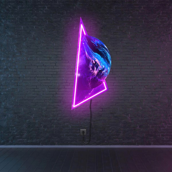 Neon Triangle - Etsy