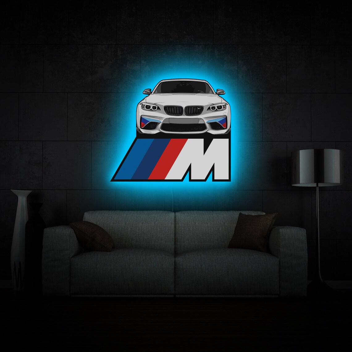 Bmw Neon Sign Bmw Car Wall Art Bmw Logo Wall Art Bmw Led - Etsy Canada