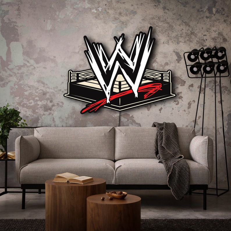 Wwe Led Sign Wwe Logo Sign Wwe Neon Sign Wwe Light Decor - Etsy UK