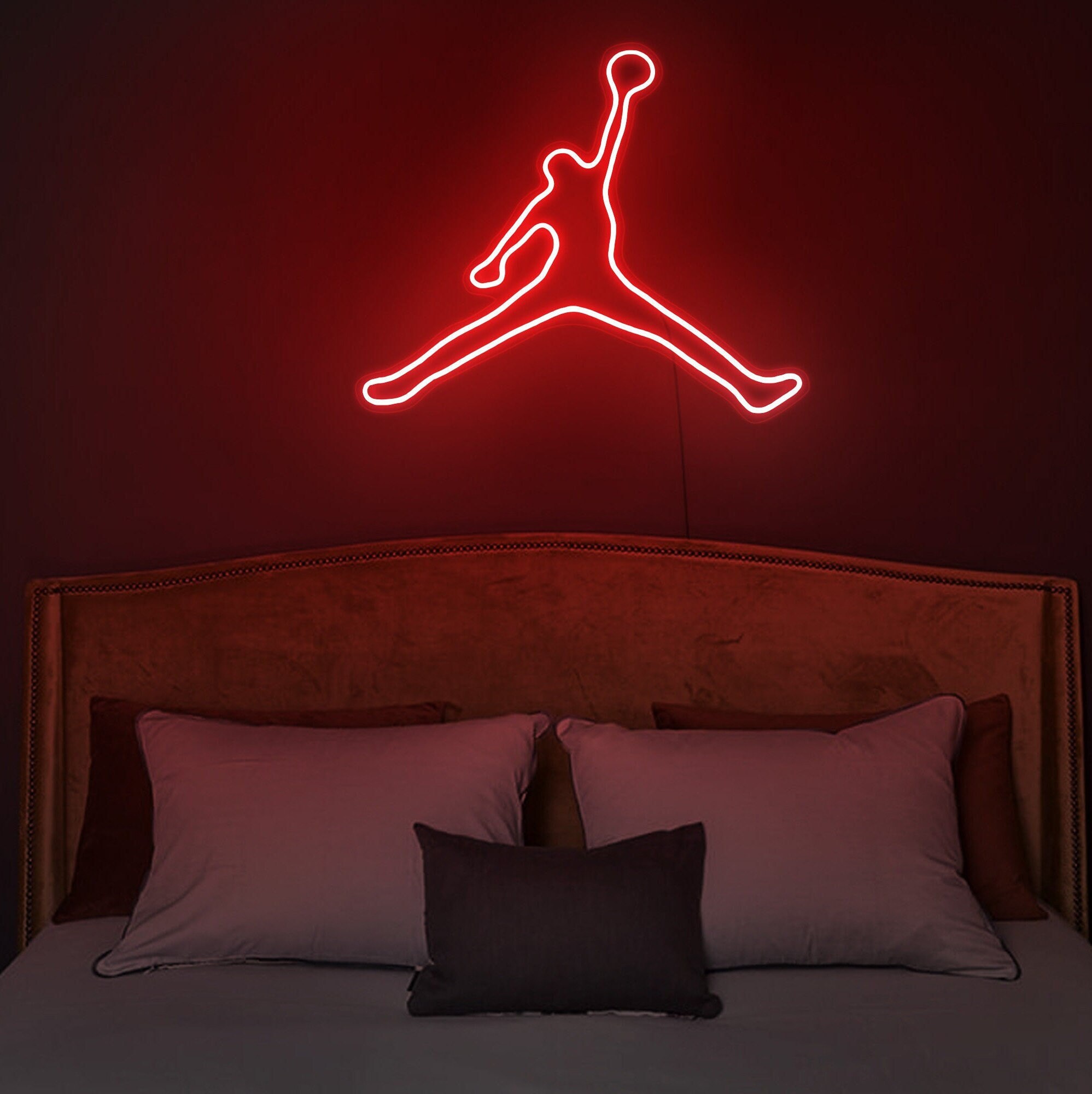 Jordan Neon Sign Jordan Jumpman Neon Jordan Led Sign Jordan - Etsy