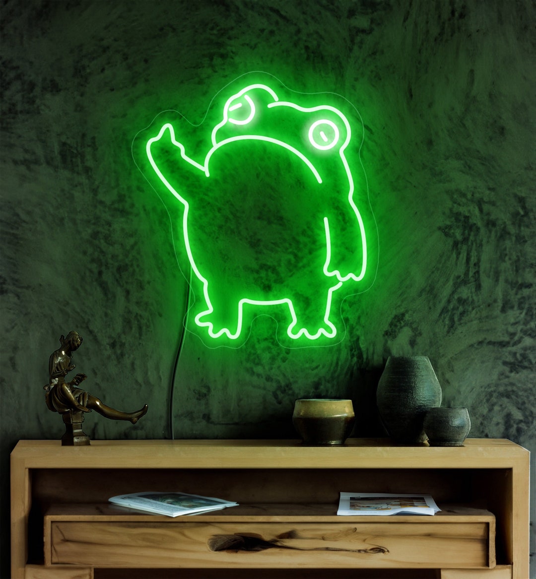 Frog Neon Sign Frog Led Sign Frog Light Sign Frog Funny - Etsy