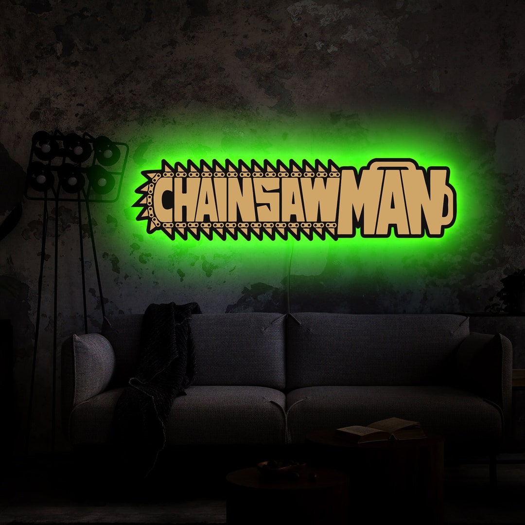 Chainsaw Man Neon Sign Chainsaw Man Led Chainsaw Man Logo - Etsy