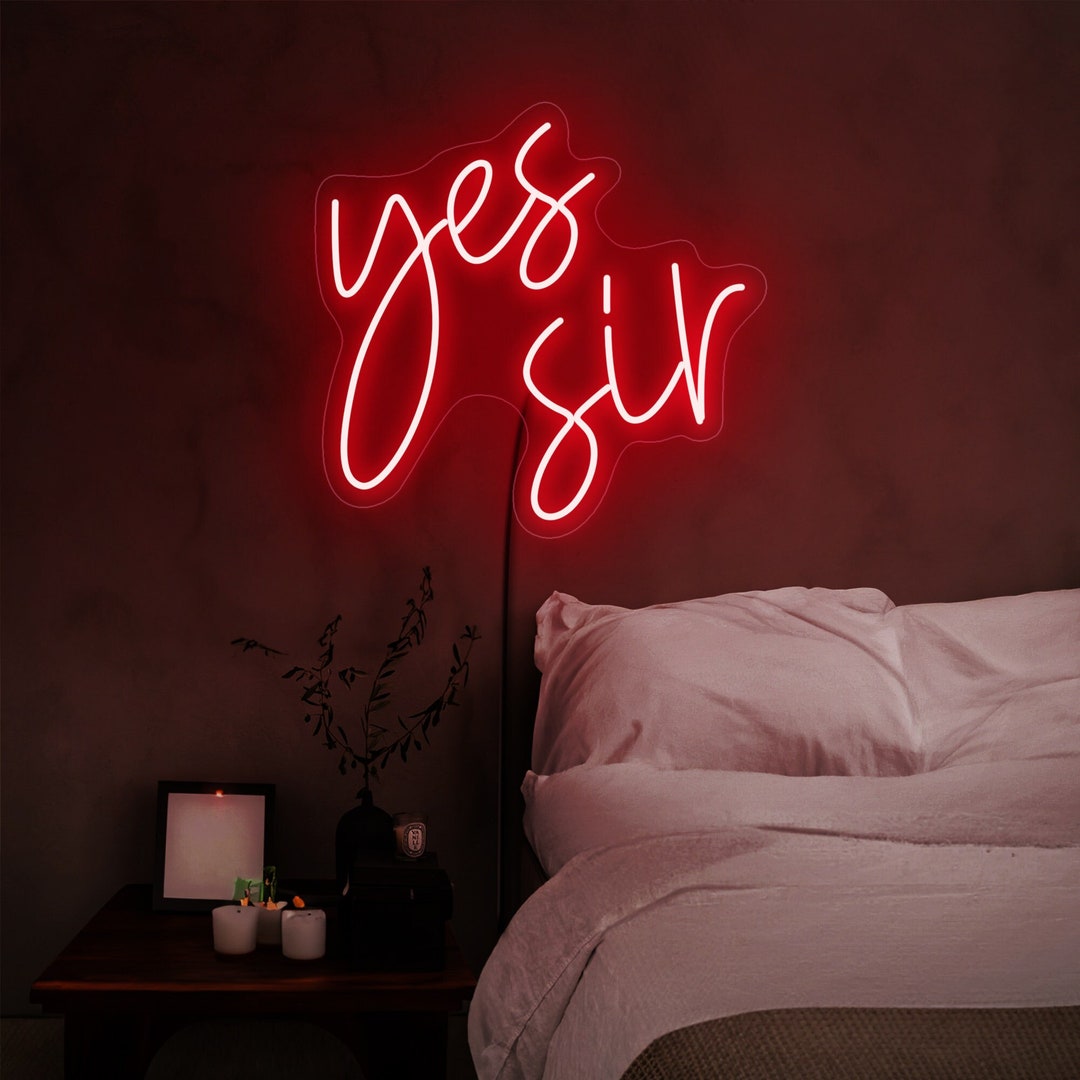 Yes Sir Neon Sign Yes Sir Led Sign Yes Sir Sign Wedding - Etsy