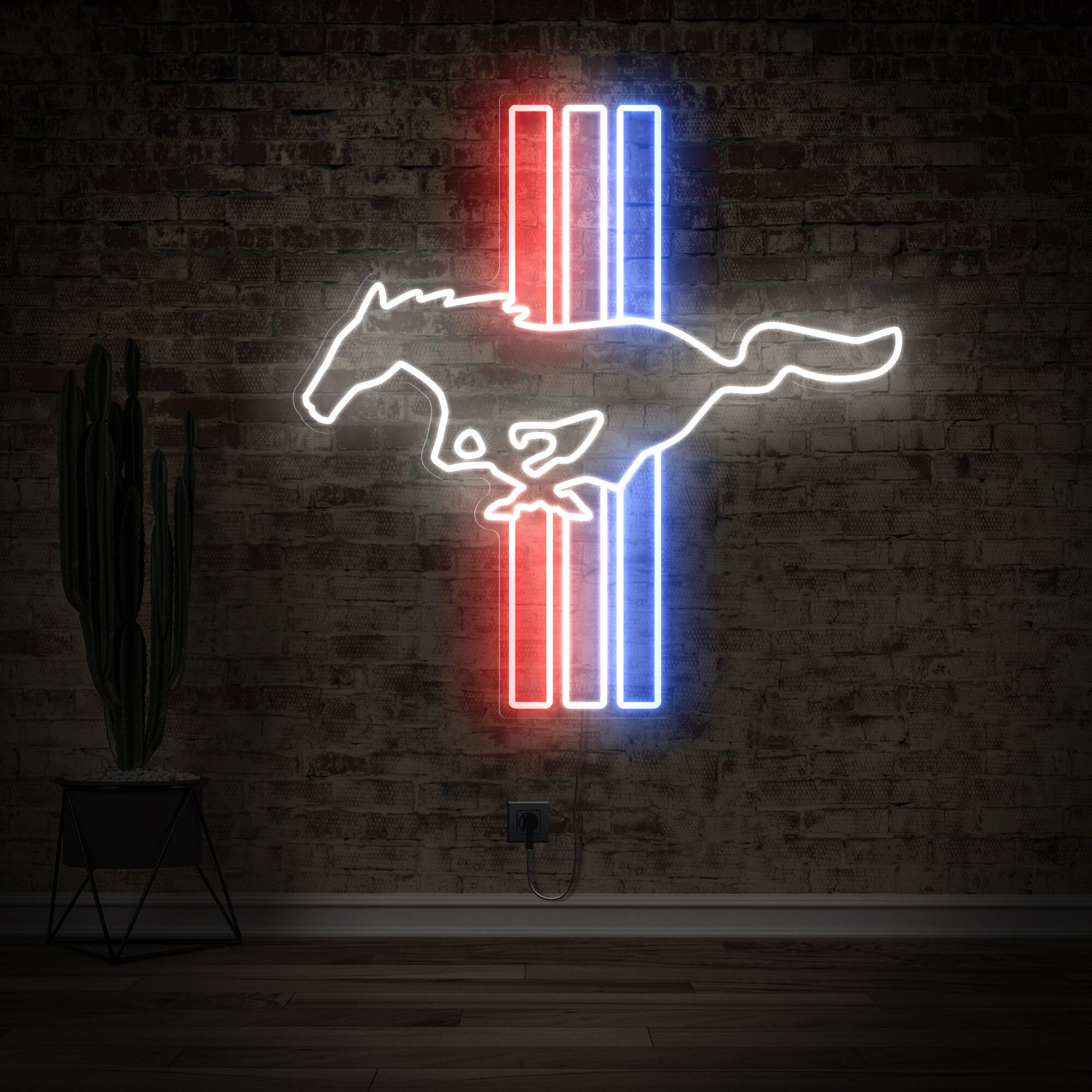 Mustang Horse Led Sign Mustang Neon Sign Mustang Led Light - Etsy
