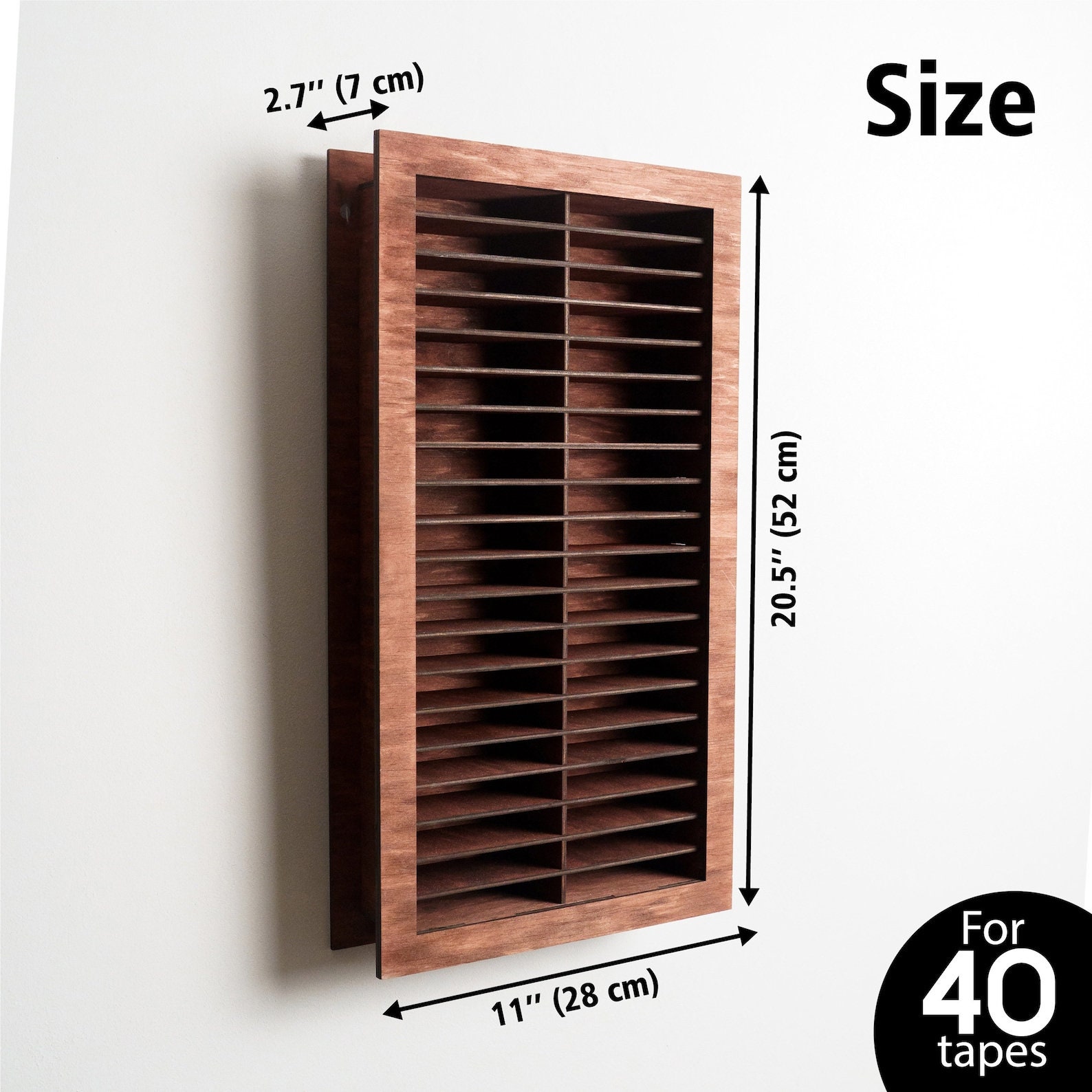 Cassette Tape Holder for Wall Cassette Tape Storage Cassette - Etsy