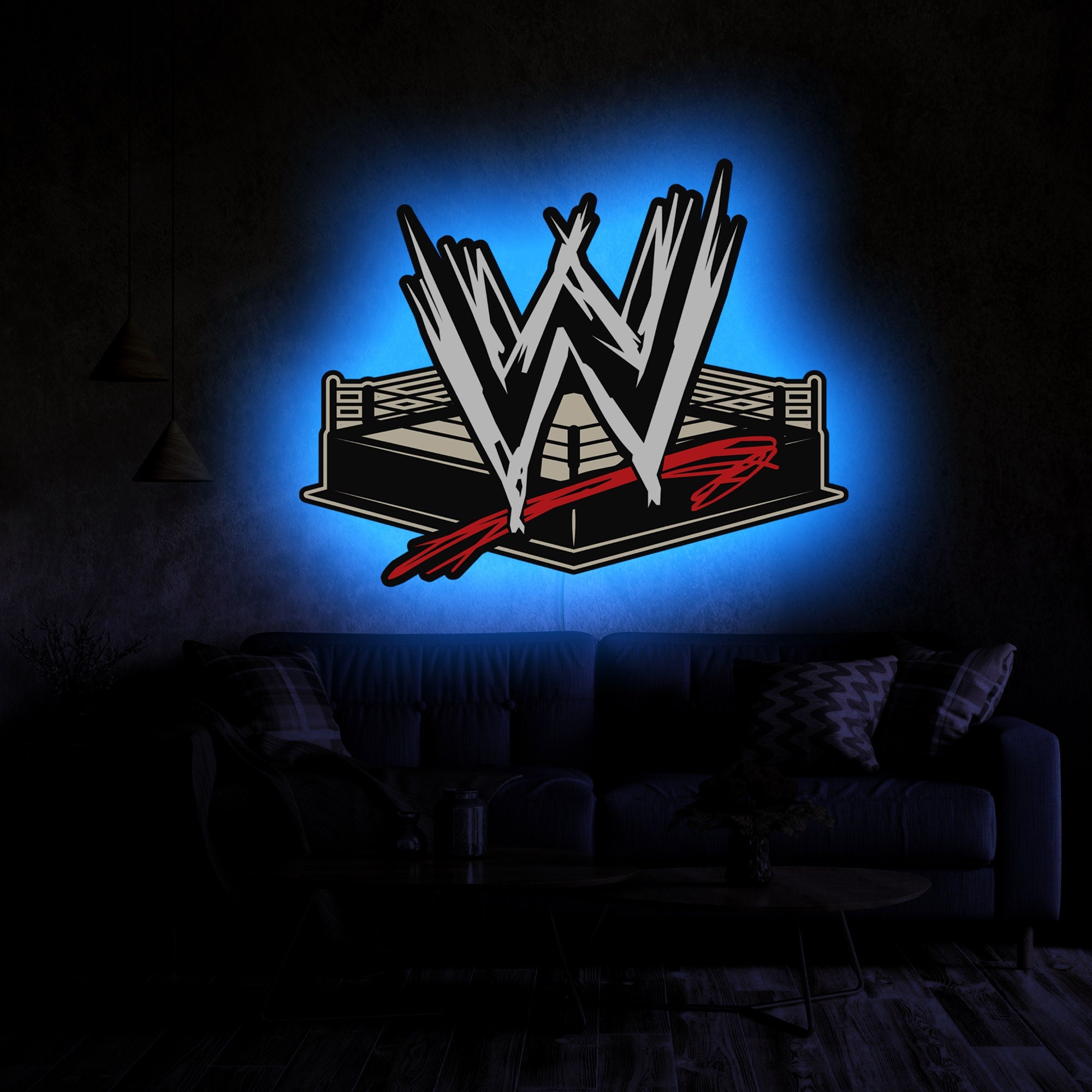 Wwe Led Sign Wwe Logo Sign Wwe Neon Sign Wwe Light Decor - Etsy UK