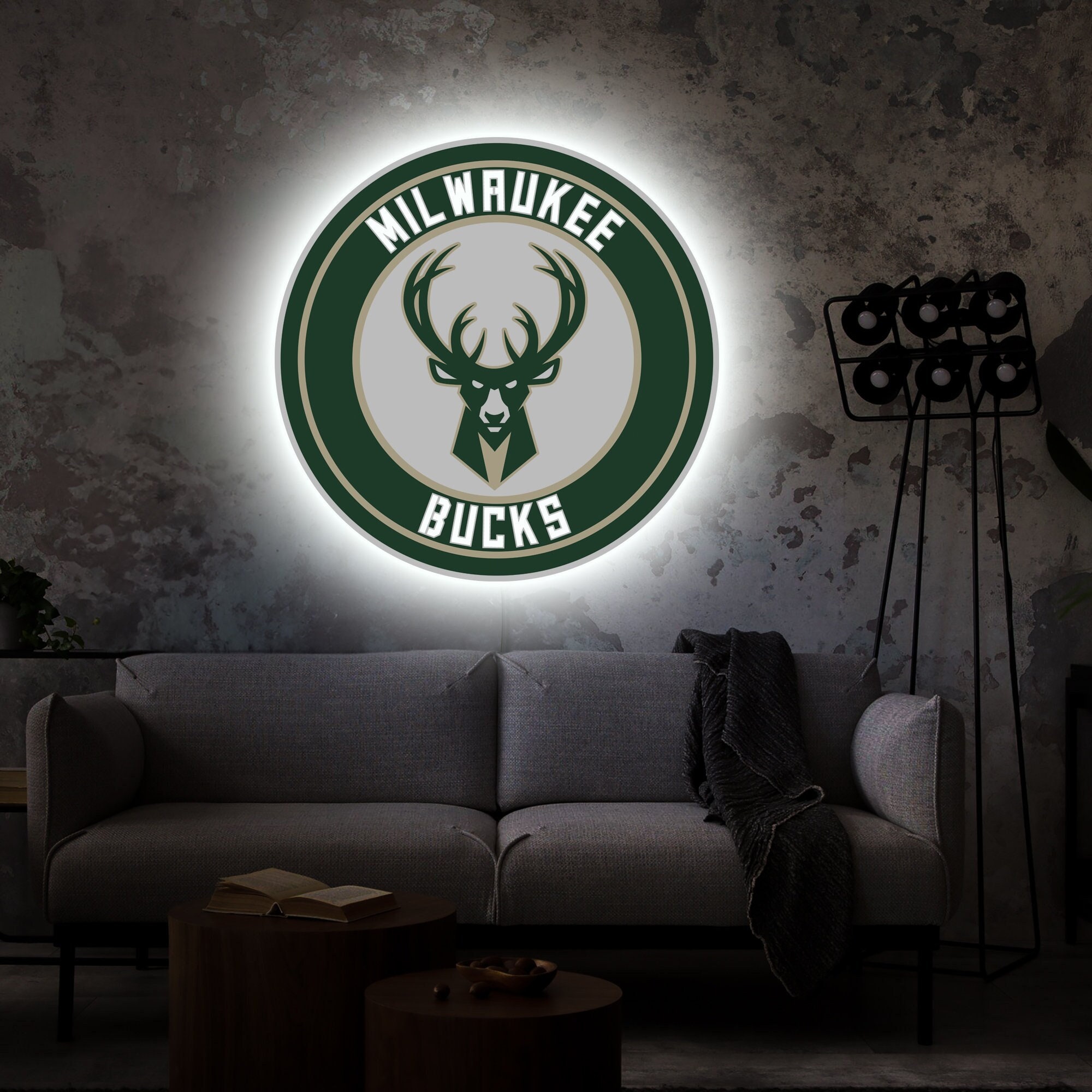 Milwaukee Bucks Sign Neon Milwaukee Bucks Logo Sign - Etsy