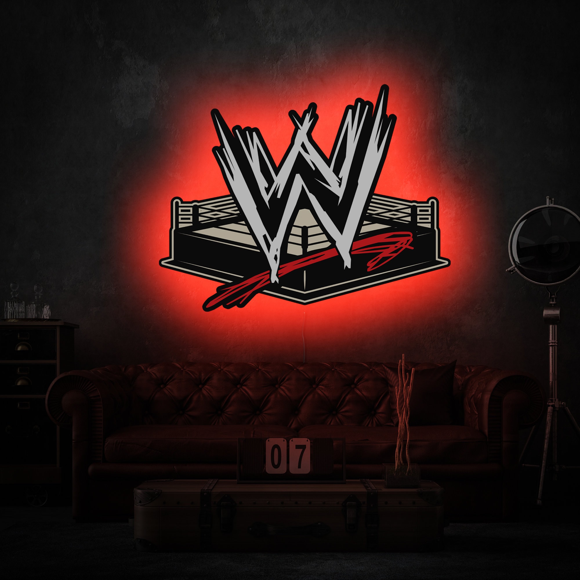 Wwe Led Sign Wwe Logo Sign Wwe Neon Sign Wwe Light Decor - Etsy UK