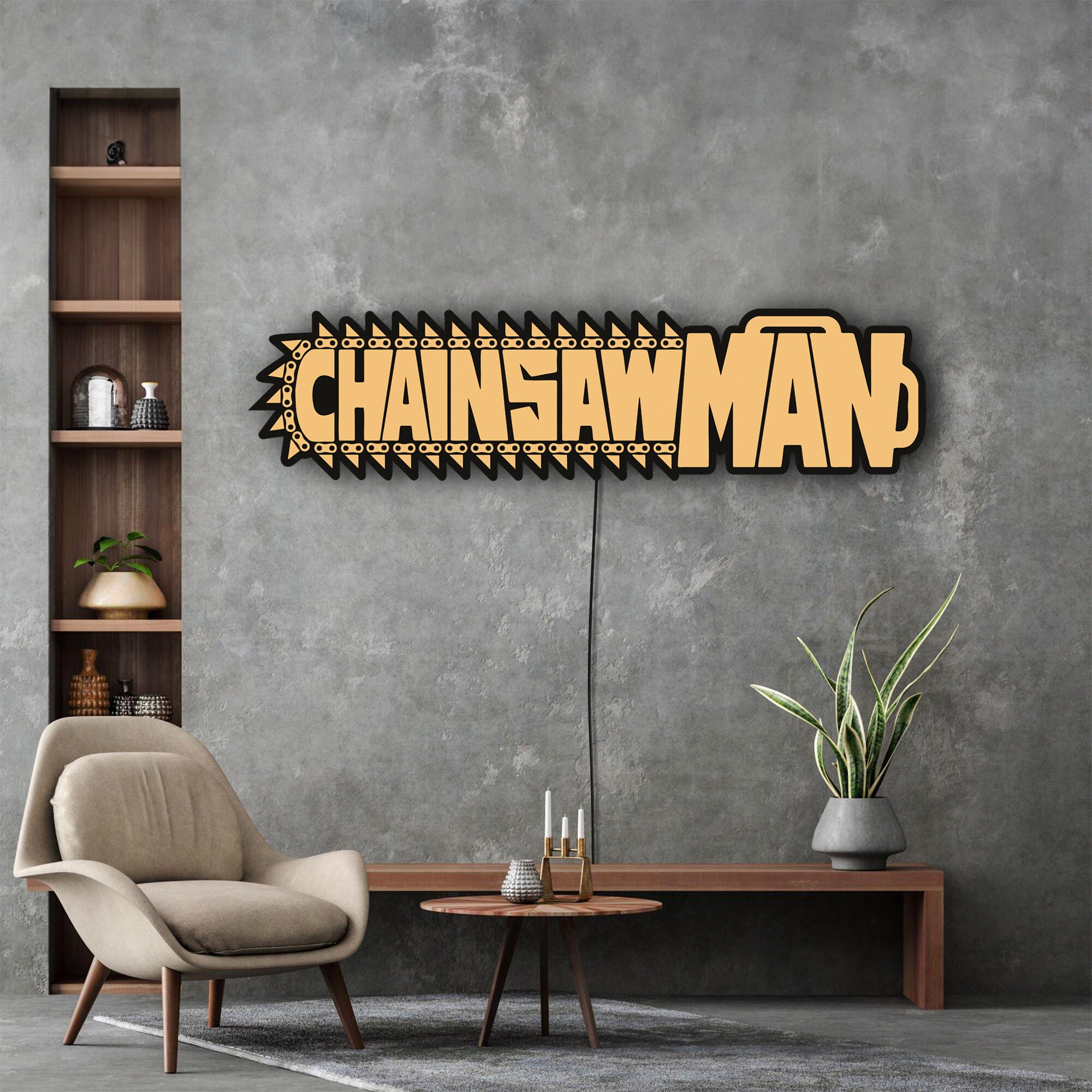 Chainsaw Man Neon Sign Chainsaw Man Led Chainsaw Man Logo - Etsy Hong Kong