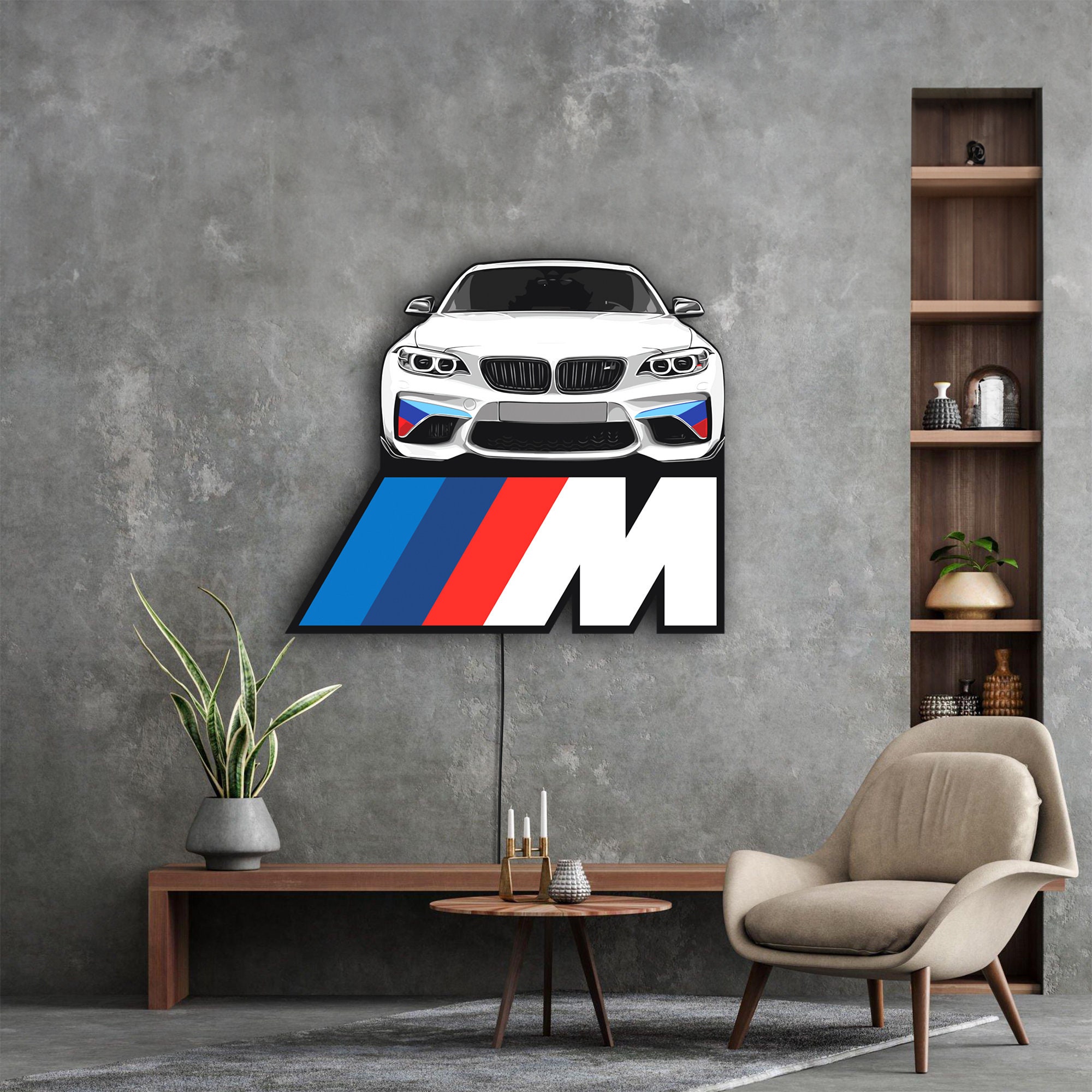 Bmw Neon Sign Bmw Car Wall Art Bmw Logo Wall Art Bmw Led - Etsy