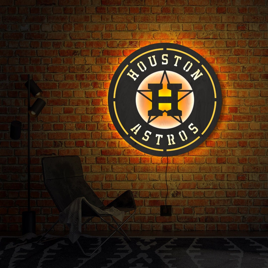 Houston Astros Neon Sign Houston Astros Led Sign Houston - Etsy