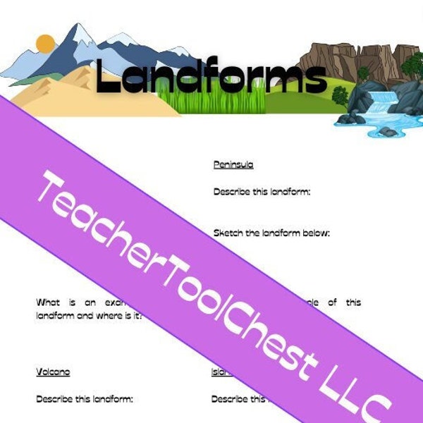 Landforms - Etsy