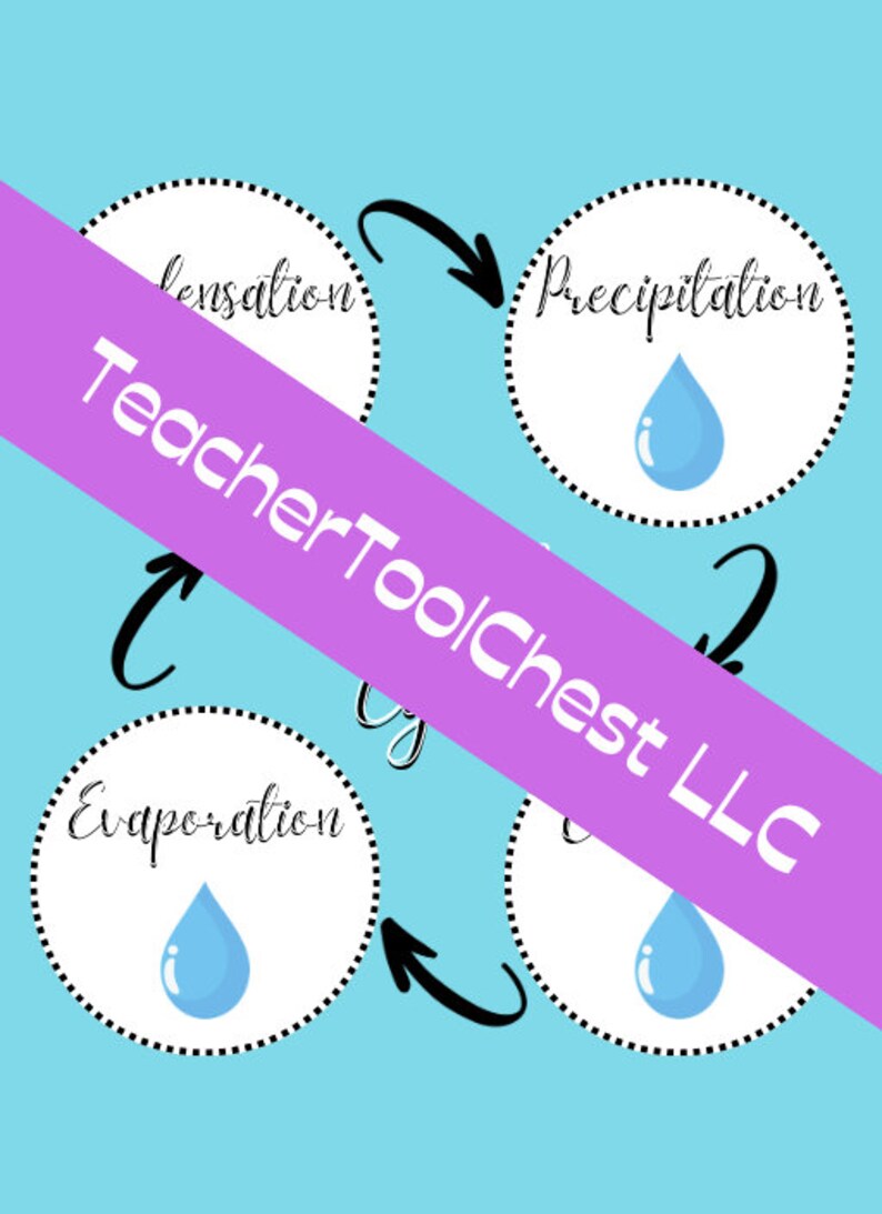 The Water Cycle Classroom Poster - Etsy