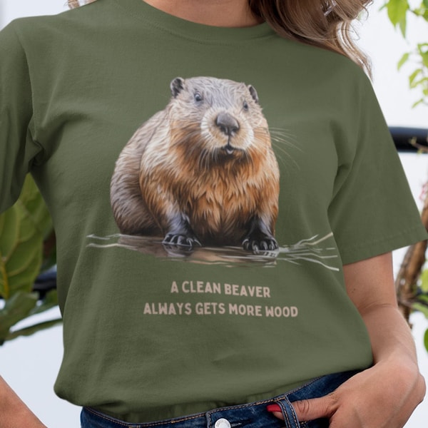 Beaver T Shirt - Etsy