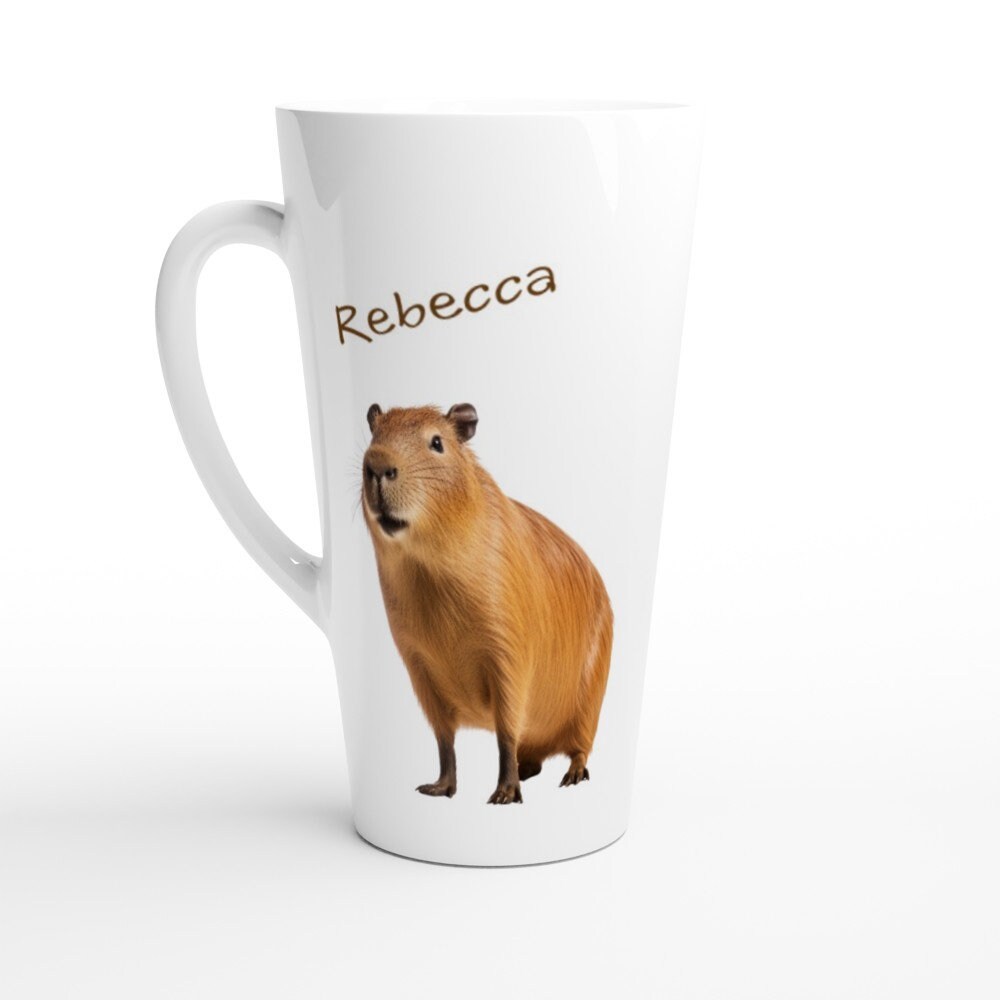 Personalized Capybara Mug Porcelain Enamel Coffee Tea Latte Mug Cup for ...