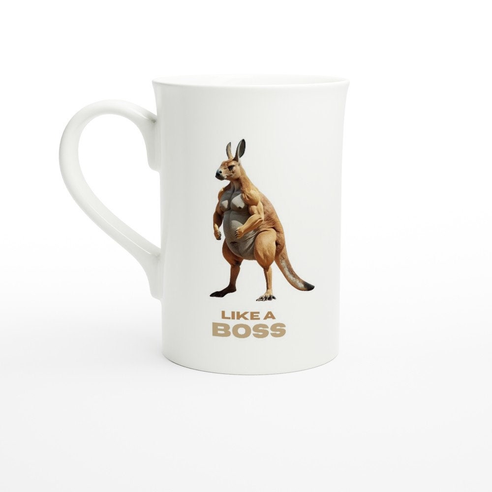 Personalized Like a Boss Kangaroo Mug: Aussie Coffee Mug - Etsy
