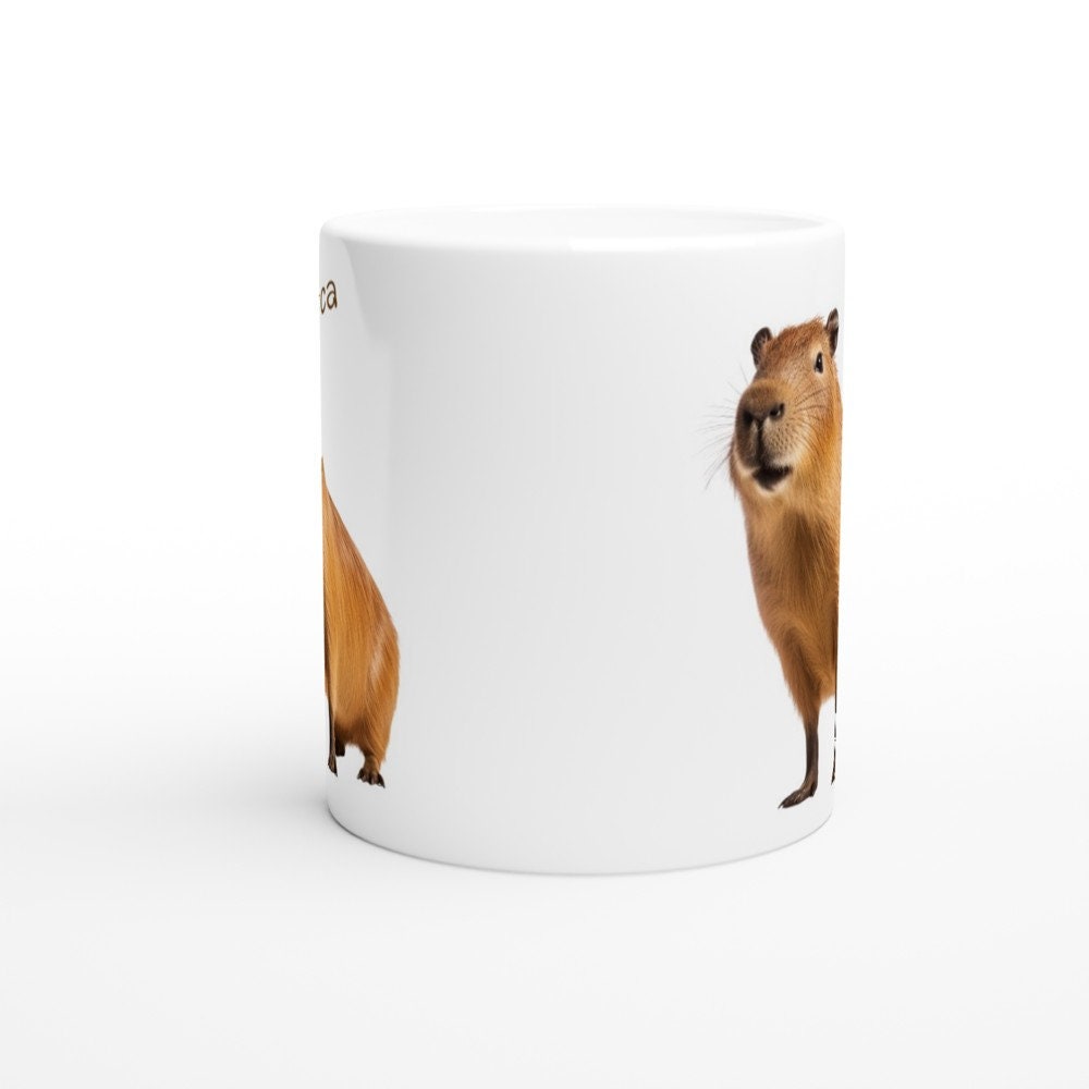 Personalized Capybara Mug Porcelain Enamel Coffee Tea Latte Mug Cup for ...