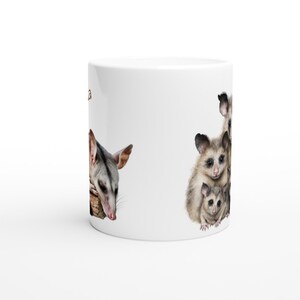 Personalized Possum Mug: Porcelain Enamel Coffee Cup - Etsy