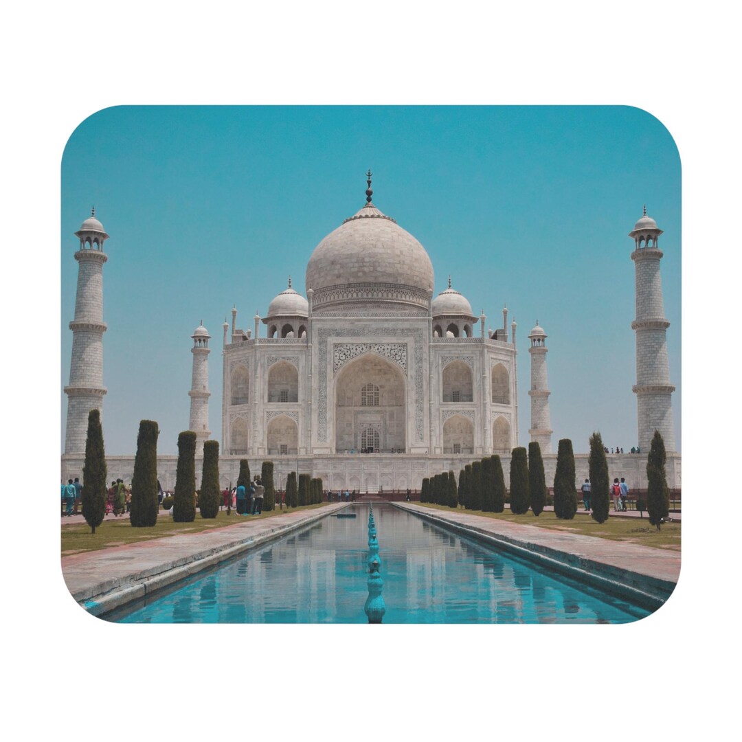 Taj Mahal Mouse Pad, Rectangle Desk Mat, India Travel Gift, Office Desk ...
