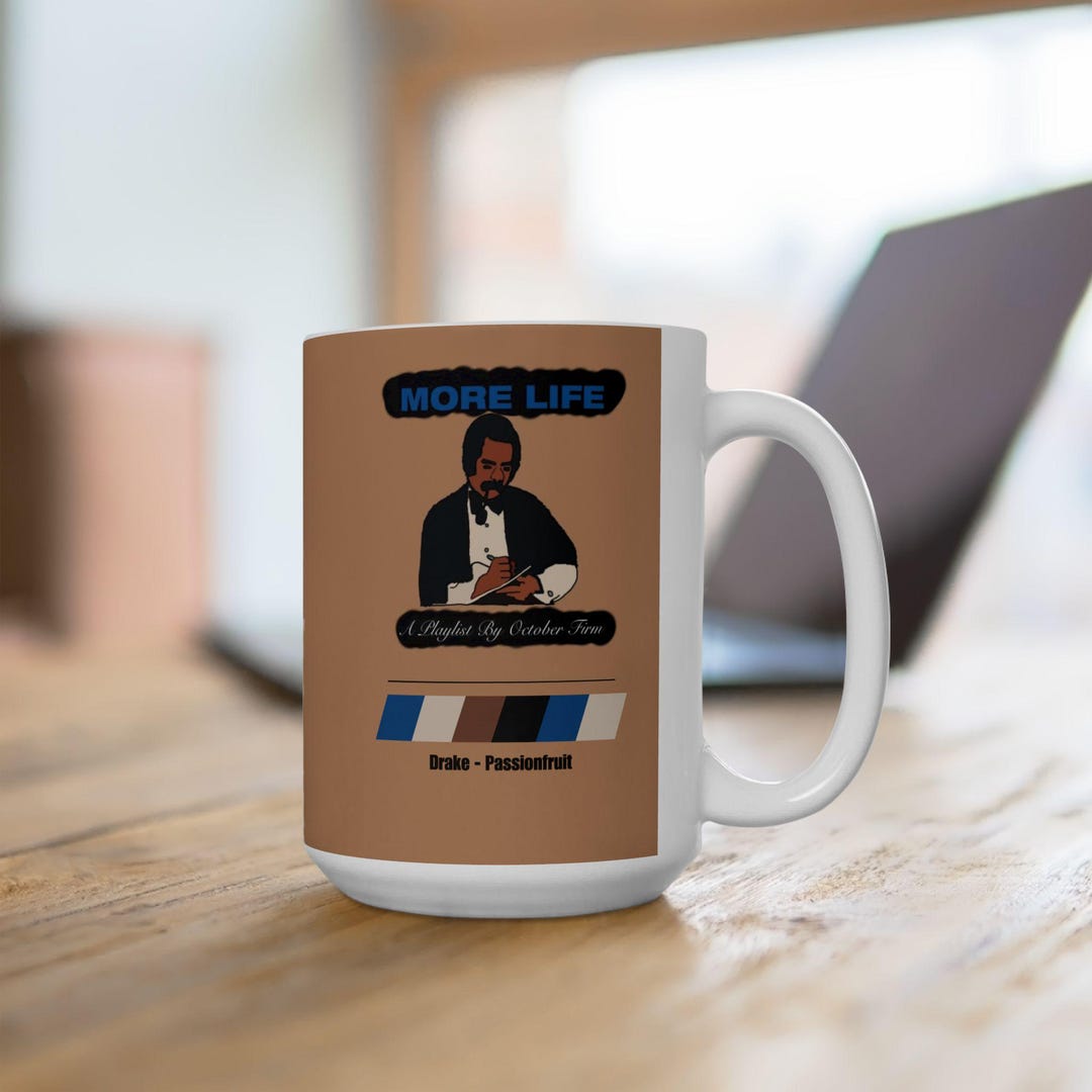 More Life Drake Ceramic Mug, Passionfruit Coffee Cup, Music Lover Gift ...