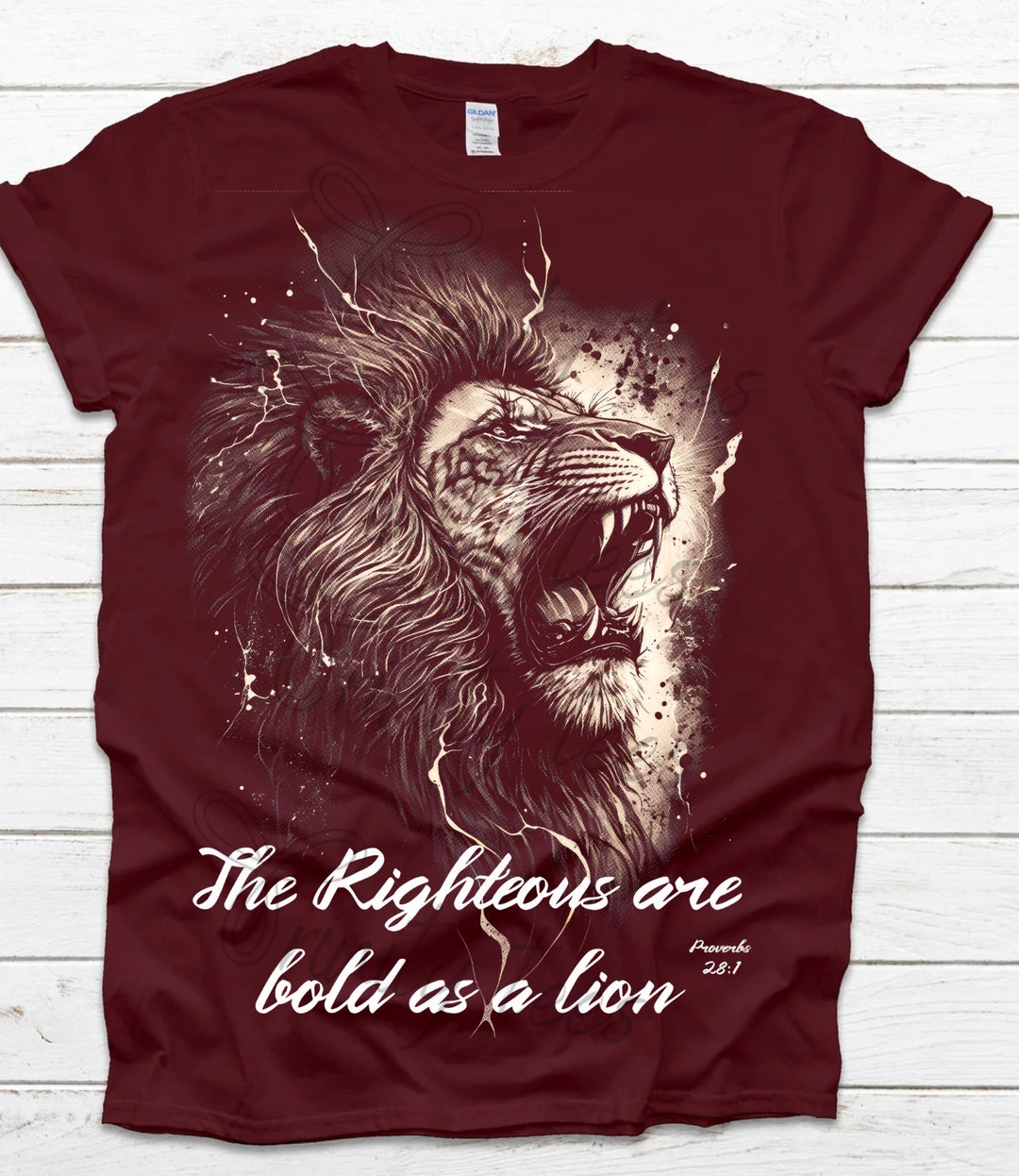 Righteous Are Bold as a Lion - Etsy
