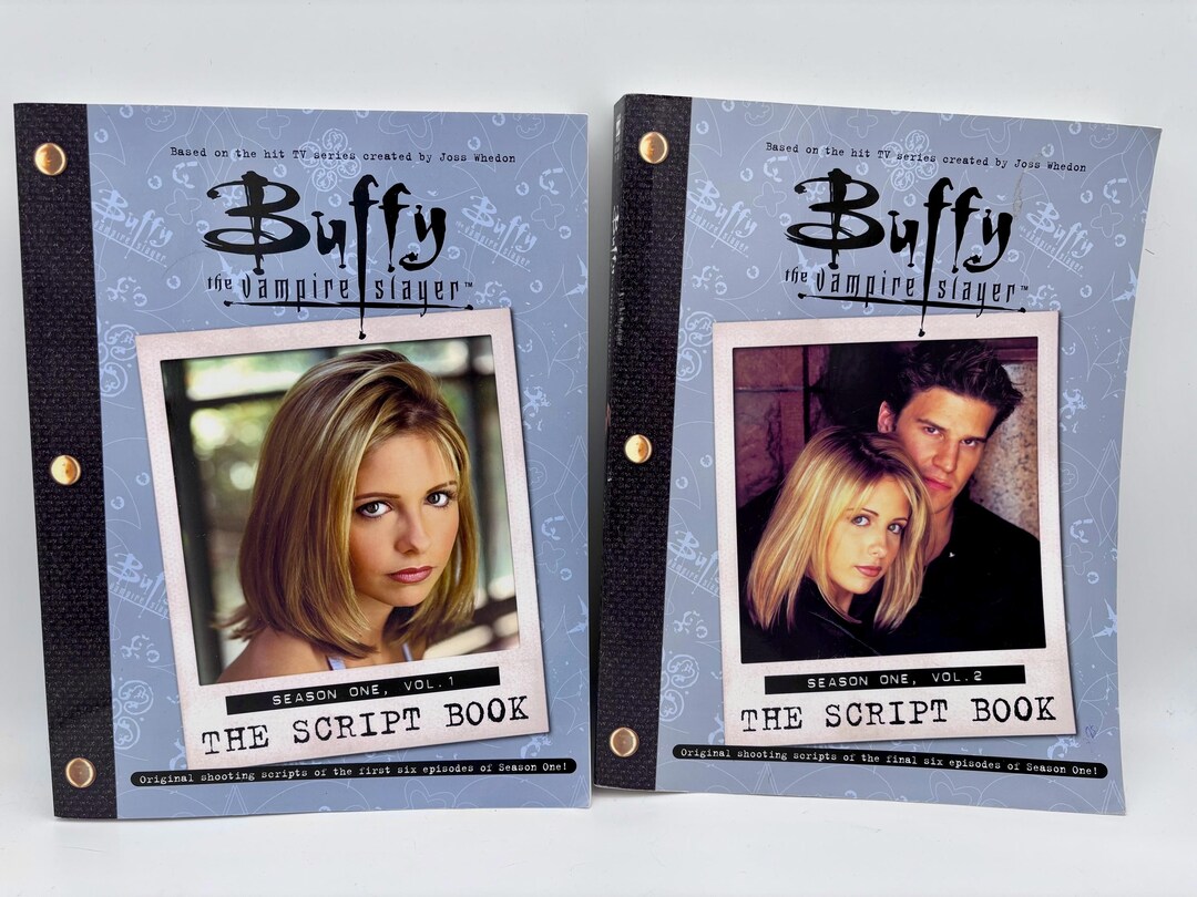 Buffy the Vampire Slayer Script Books: Season 1, Volumes 1 & 2 - Etsy