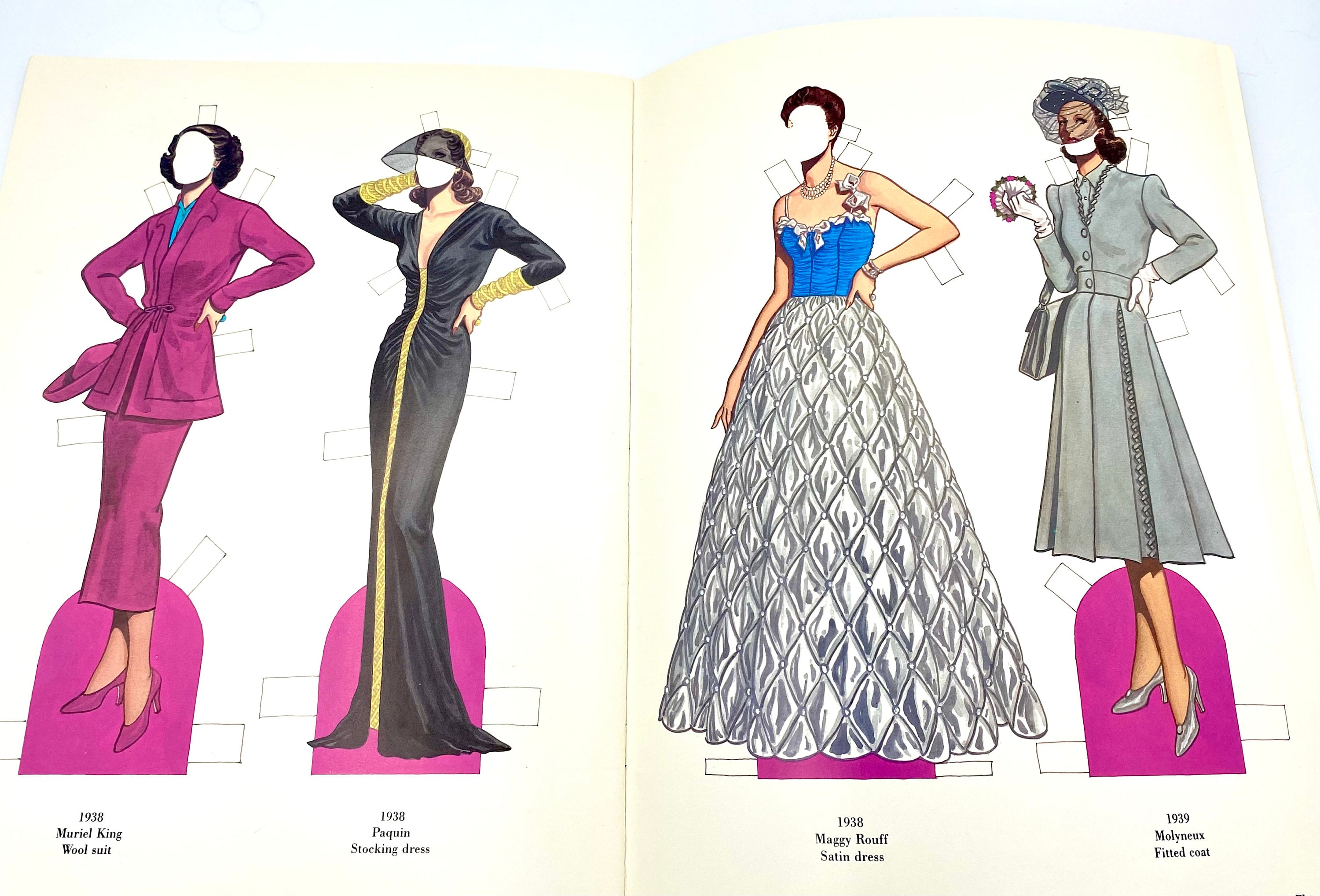Rare Vintage Paper Dolls by Tom Tierney 1980s - Etsy