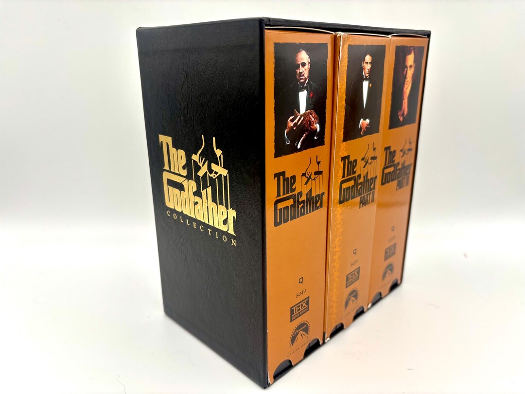 The Godfather Collector’s Box Set, Godfather Trilogy on VHS, Vintage 3 ...