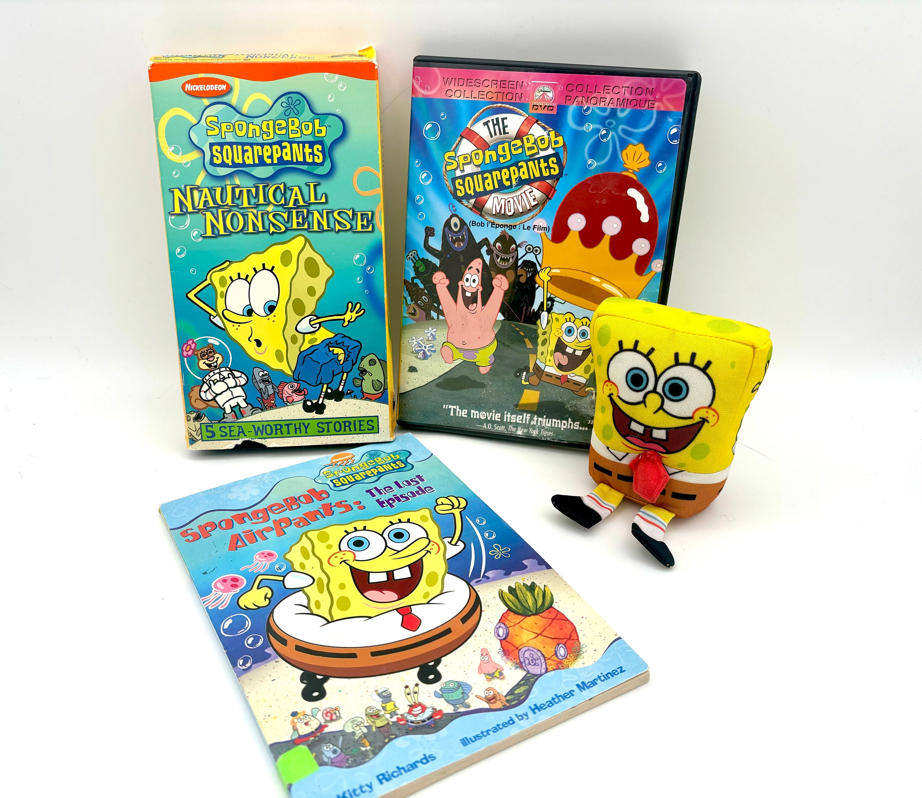 Spongebob Squarepants Collection Spongebob VHS, Spongebob DVD Movie ...