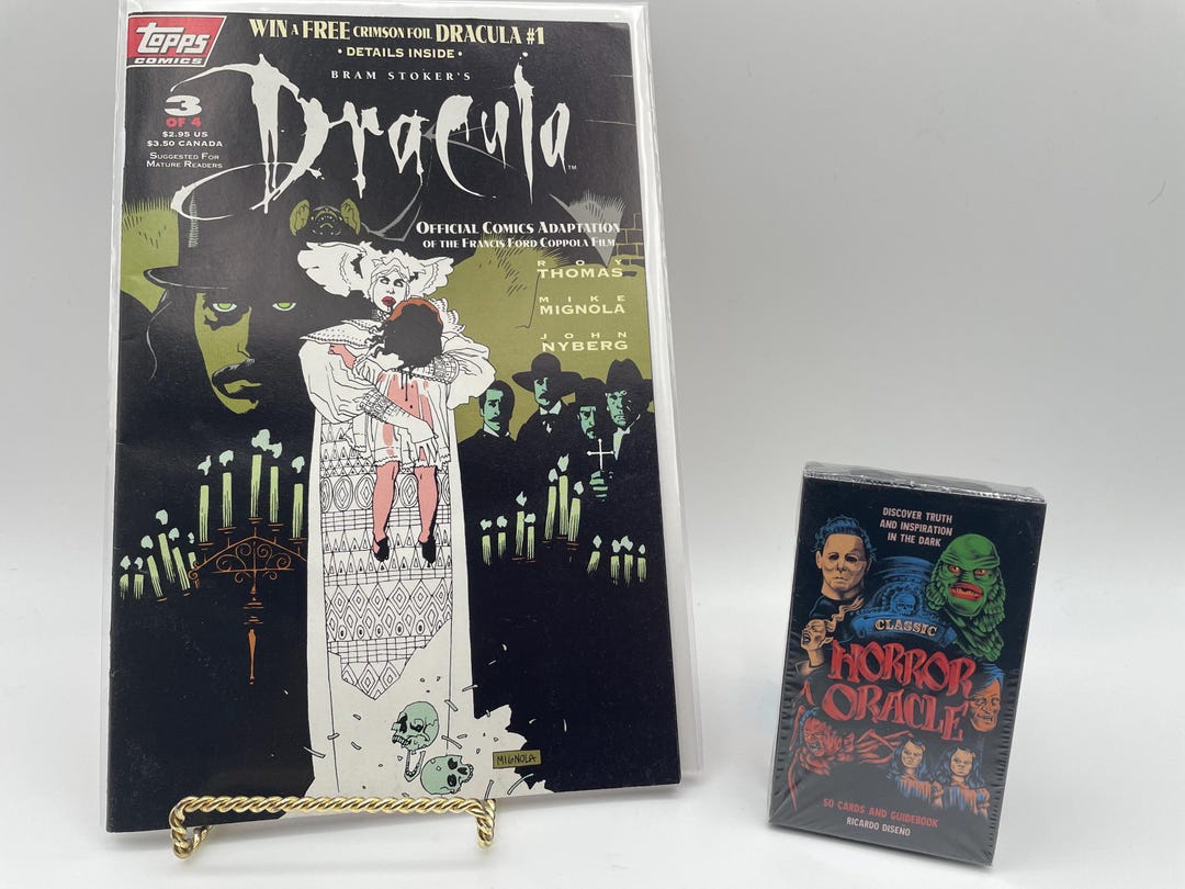 Classic Horror Oracle Cards, 1992 Topps Dracula Comic, Vintage Horror ...
