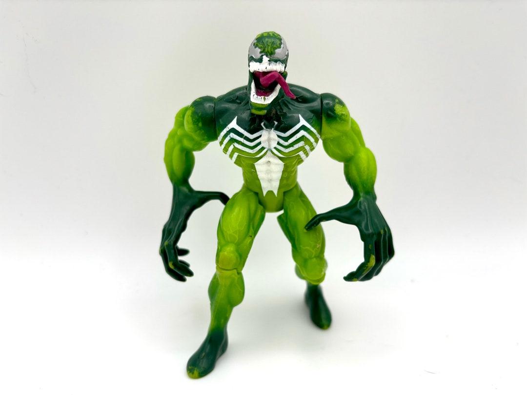 Green Venom, Spider-man 5” Action Figure , Rare Venom, 1997 Collectible ...