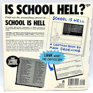 Comic Booklets School is Hell, Work is Hell, Matt Groening, Vintage ...