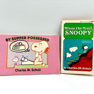 Snoopy Bundle, 2 Rare Vintage Comic Strip Books, Snoopy, Charles M ...