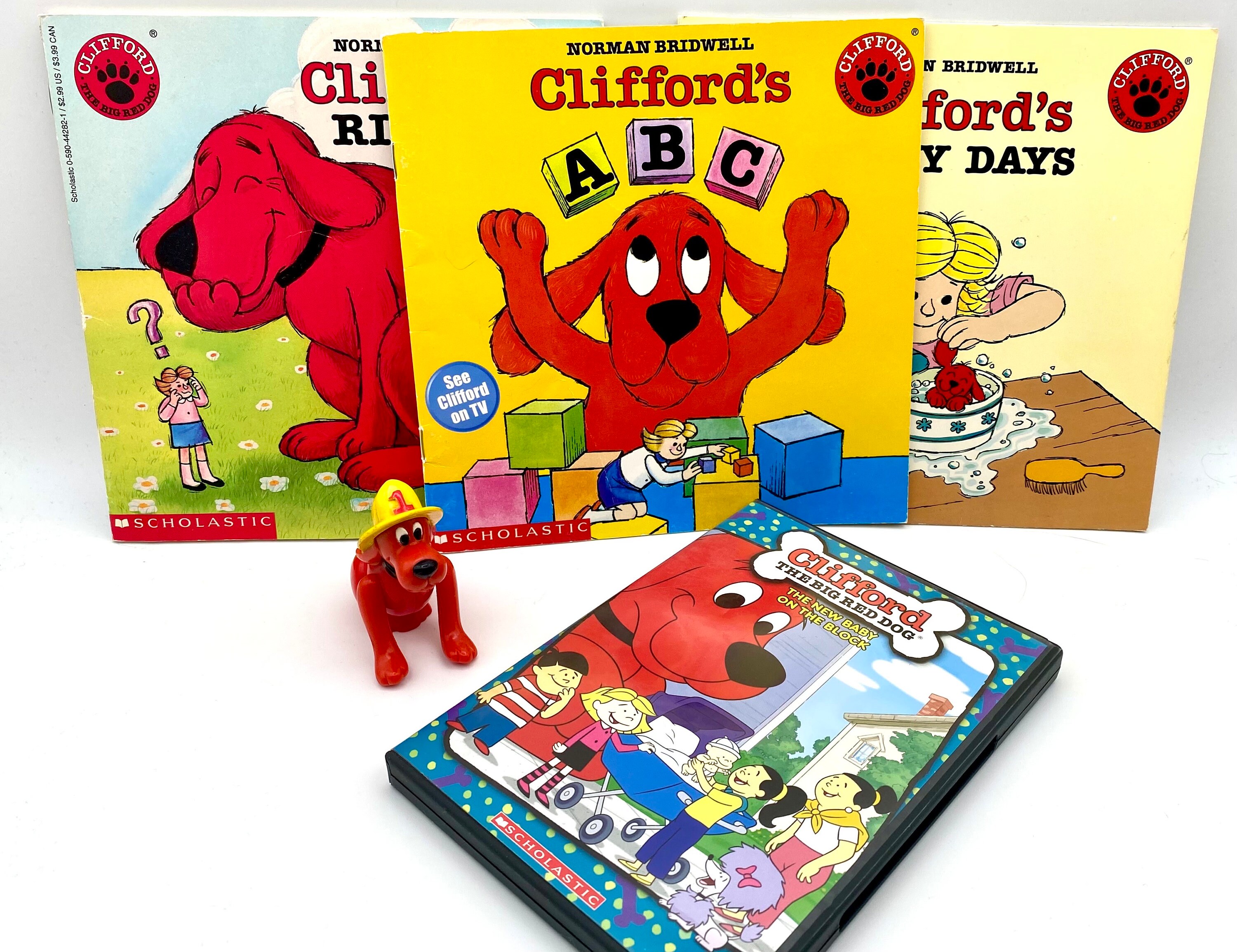 Clifford the Big Red Dog Bundle, New Baby on the Block DVD, Books ...