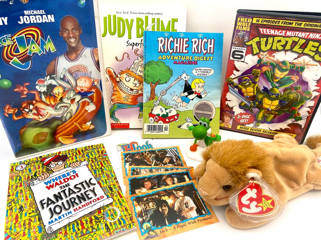 90s Kid Space Jam Gift Box: VHS, Richie Rich, Roary Beanie, Where's ...
