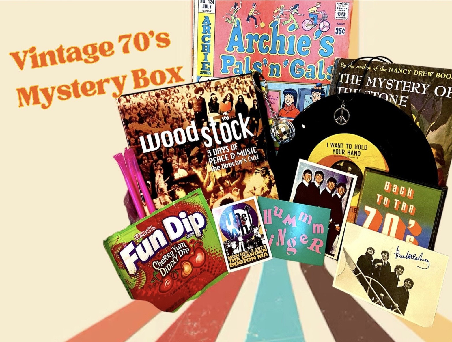 Vintage 70s Nostalgia Mystery Box: Classic Movie, Music Cd/cassette ...