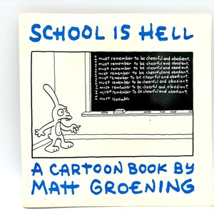 Comic Booklets School is Hell, Work is Hell, Matt Groening, Vintage ...