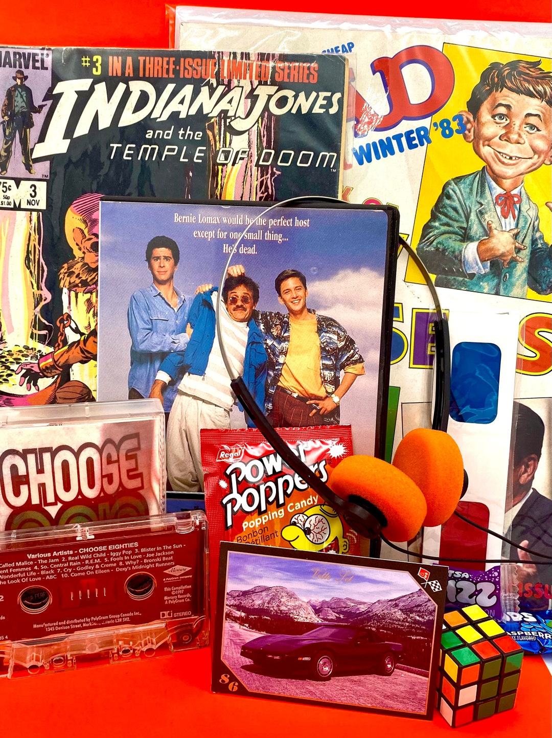 80s Fun Nostalgia Gift Box for Him: Indiana Jones, Mad Magazine ...