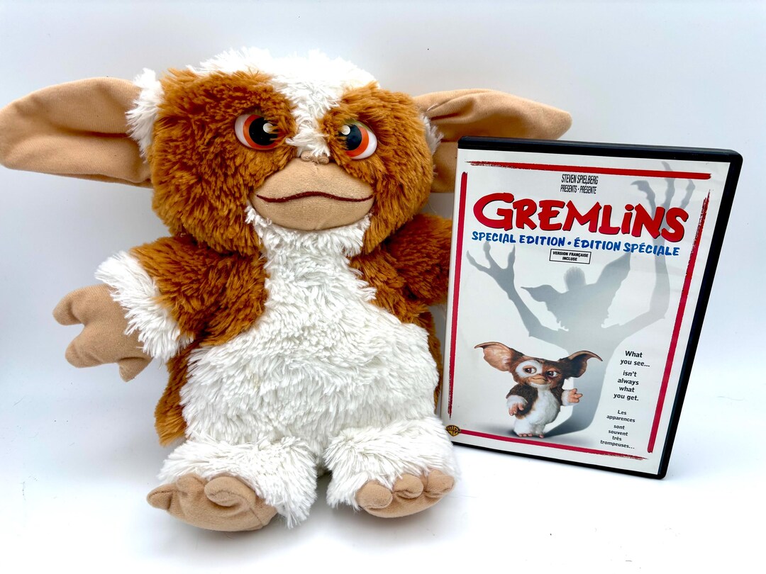 Gremlins Collectible Gift Set: Vintage Gizmo Plush & Movie DVD - Etsy