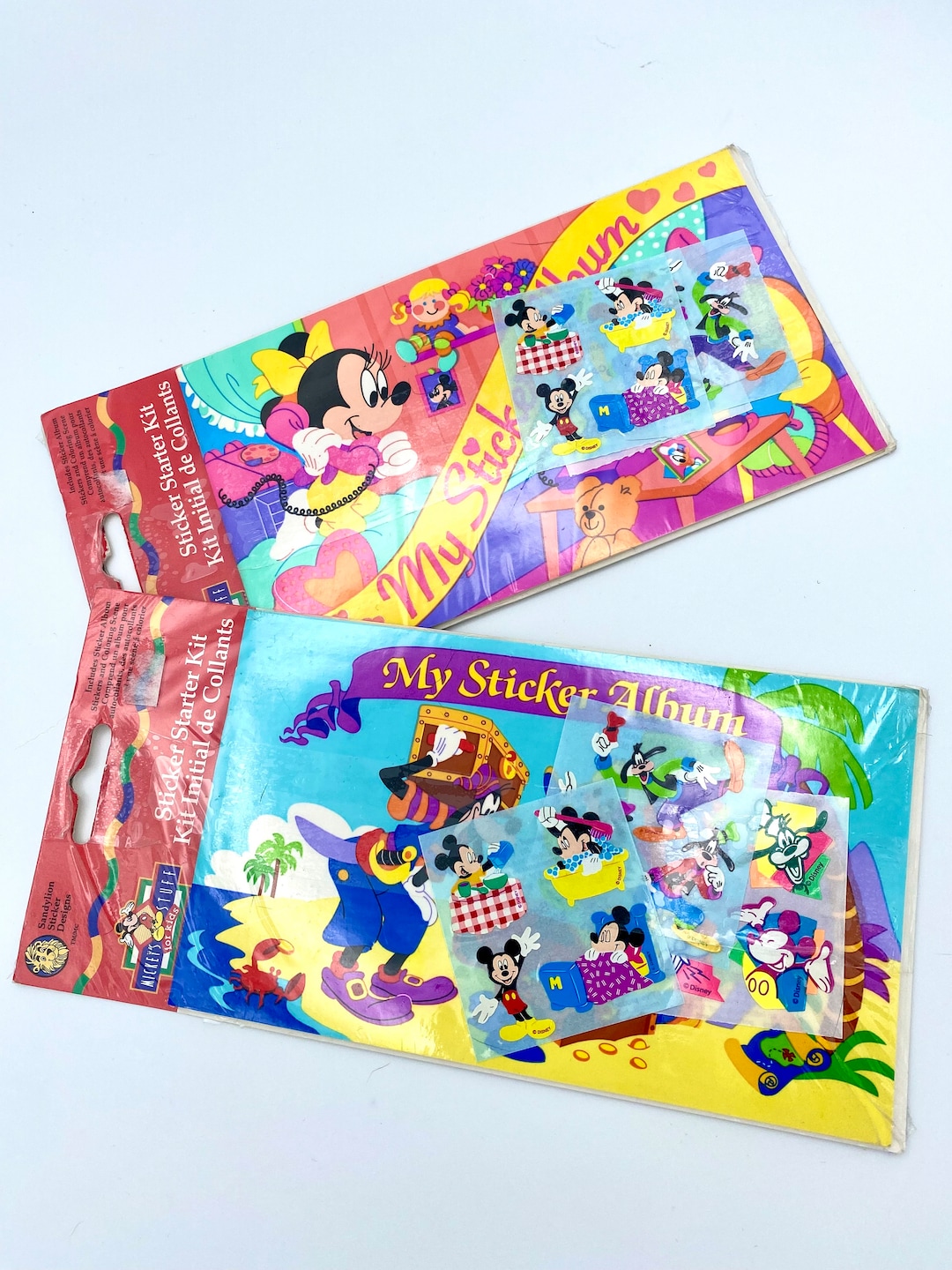Sandylion 90s Disney Sticker Starter Kit, Sealed Colorful Album With ...