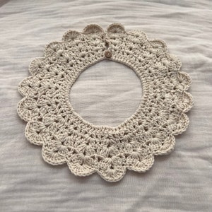 Handmade Crochet Baby Collar – Vintage-inspired Detachable Peter Pan ...